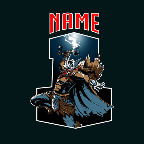 Thor Insignia Style Vector Illustration | Jiffy Designs