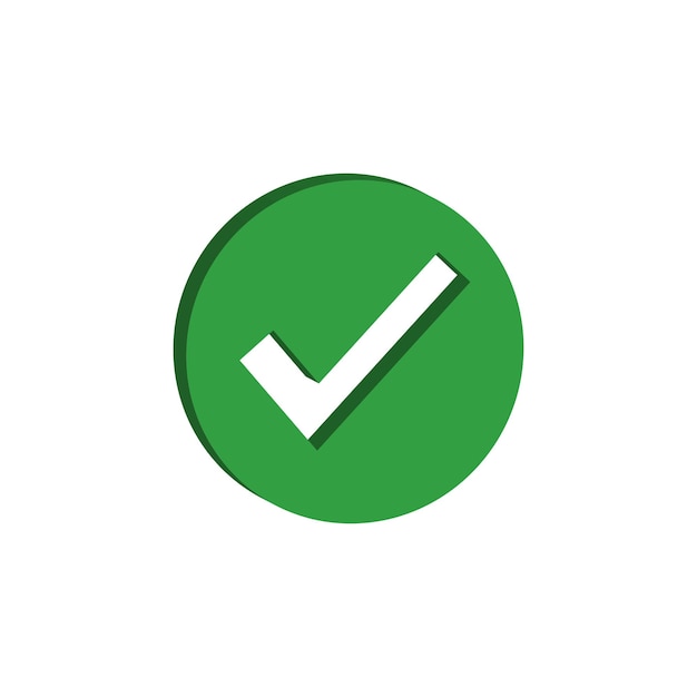 Vibrant Green Checkmark Icon Signifying Approval or Completion | Jiffy ...