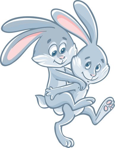 Two Easter Bunny Friends Go For A Walk | Jiffy Designs