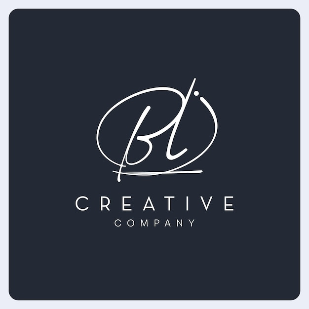 Elegant Monogram Logo with Stylized Initials on Dark Background | Jiffy ...
