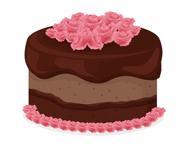 Delectable Chocolate Cake with Pink Rose Buttercream Frosting | Jiffy ...
