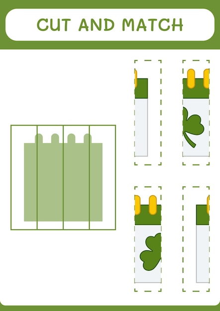 Versatile Shamrock-Themed Cut and Match Activity | Jiffy Designs