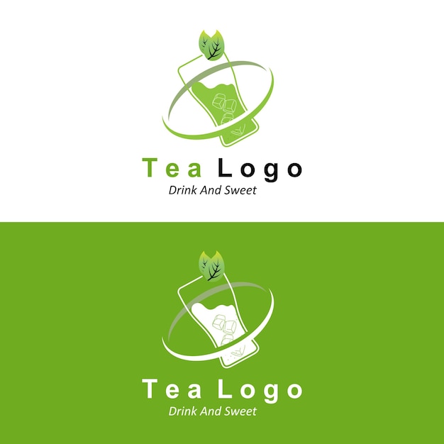 Refreshing Tea Logo with Leaf and Cup Motif | Jiffy Designs