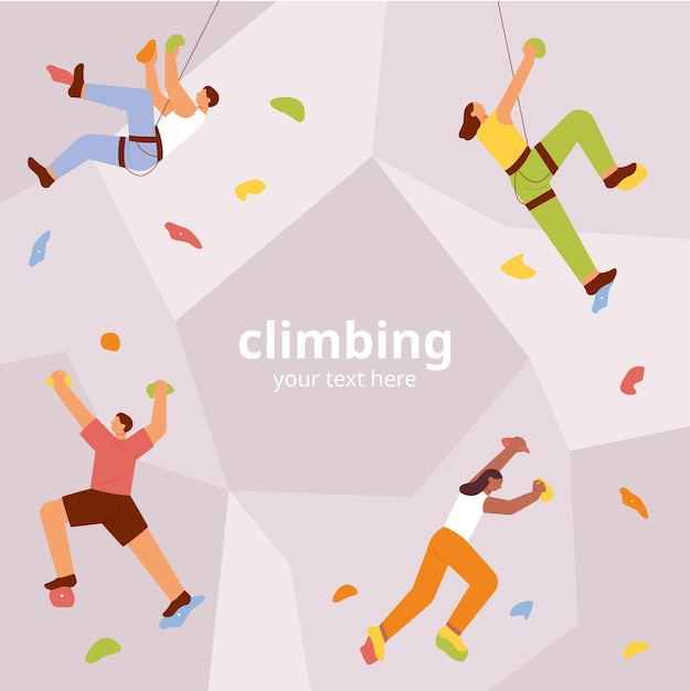 Vibrant Climbers Scaling New Heights on Geometric Wall | Jiffy Designs