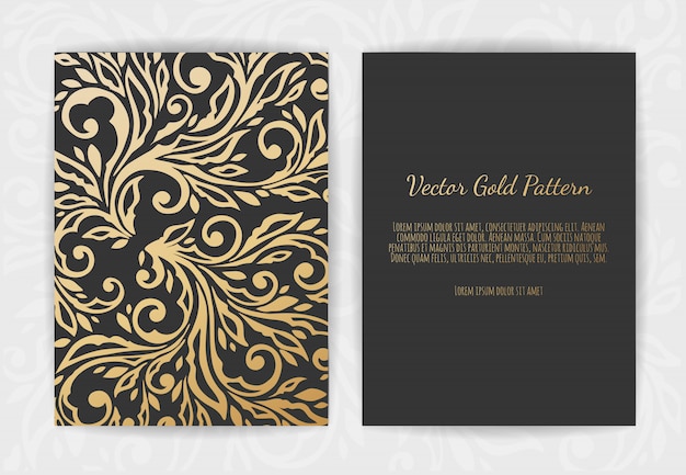 Elegant Gold Floral Pattern for Versatile Design | Jiffy Designs