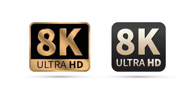 Sleek and Sophisticated 8K Ultra HD Display Badges | Jiffy Designs