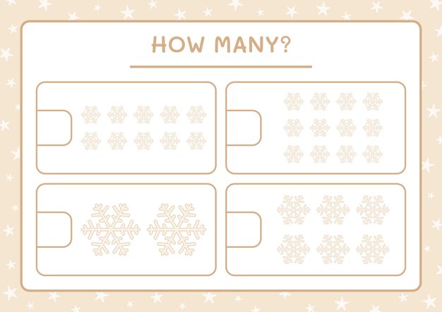 Delightful Snowflake Counting Activity for Young Minds | Jiffy Designs