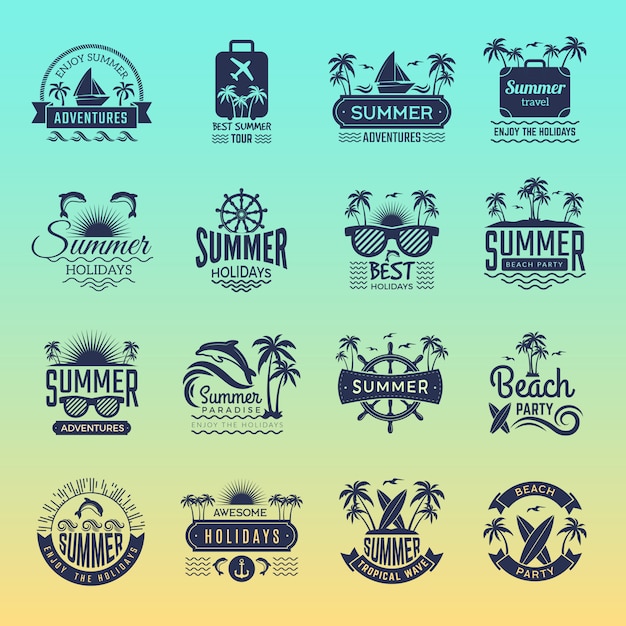 Vibrant Collection of Summer-Themed Vintage Graphic Designs | Jiffy Designs
