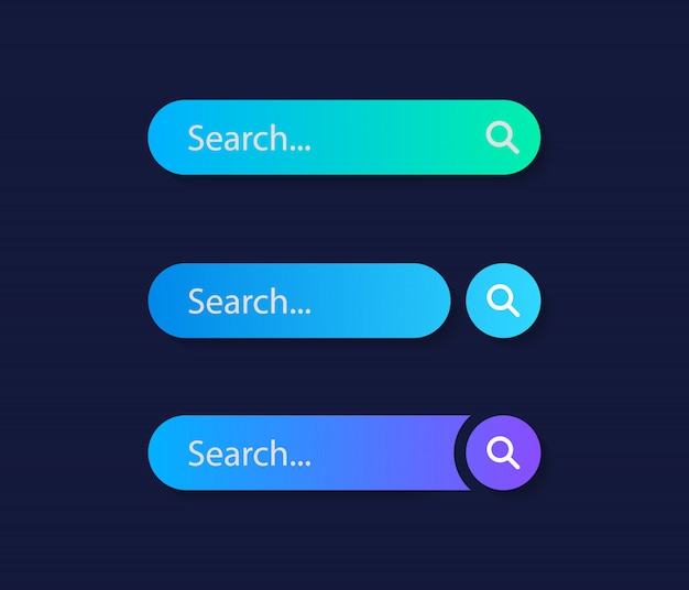Vibrant Search Bar Collection for Diverse Applications | Jiffy Designs