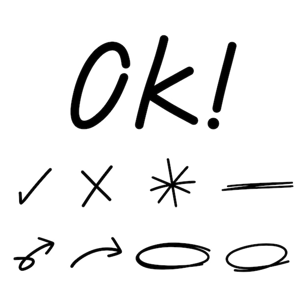 Expressive Handwritten Symbols and Punctuation Marks | Jiffy Designs