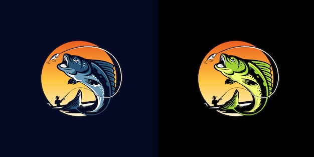 Vibrant Fish Silhouettes Against Sunset Backdrop | Jiffy Designs