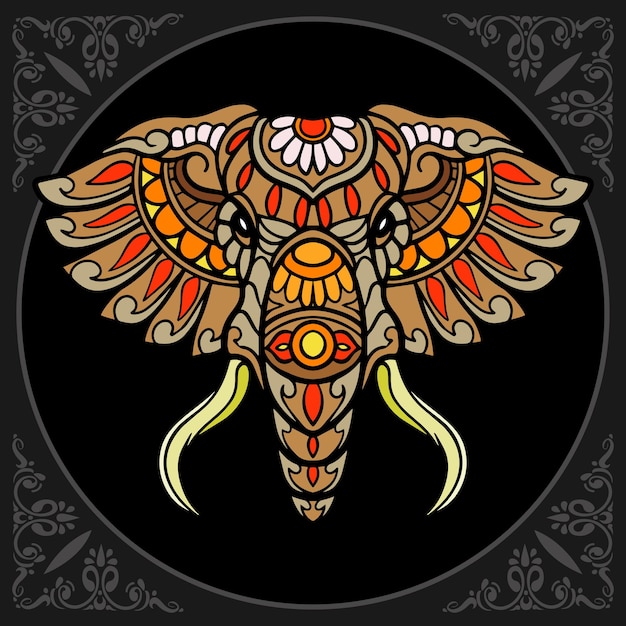 Vibrant Mythical Moth Emblem on Dark Background | Jiffy Designs