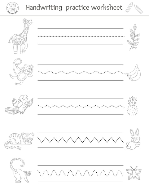 Engaging Handwriting Practice with Playful Illustrations | Jiffy Designs