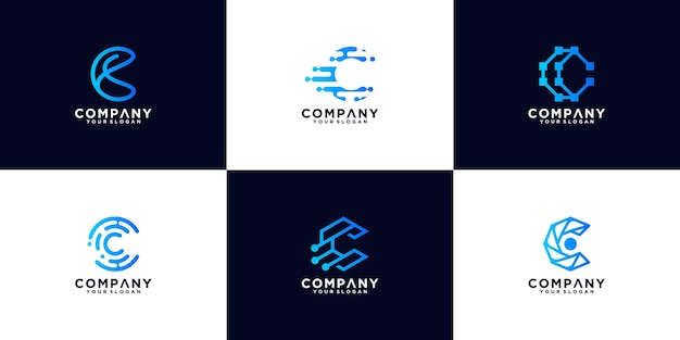 Sleek and Dynamic Tech-Inspired Company Logos | Jiffy Designs