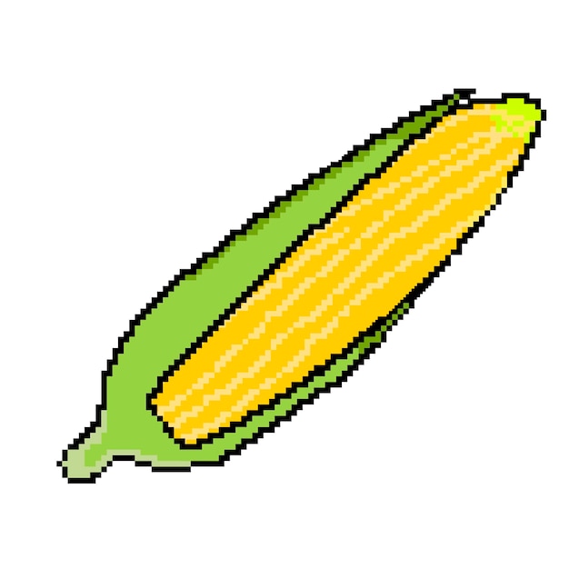 Vibrant Pixel Art Corn on the Cob | Jiffy Designs