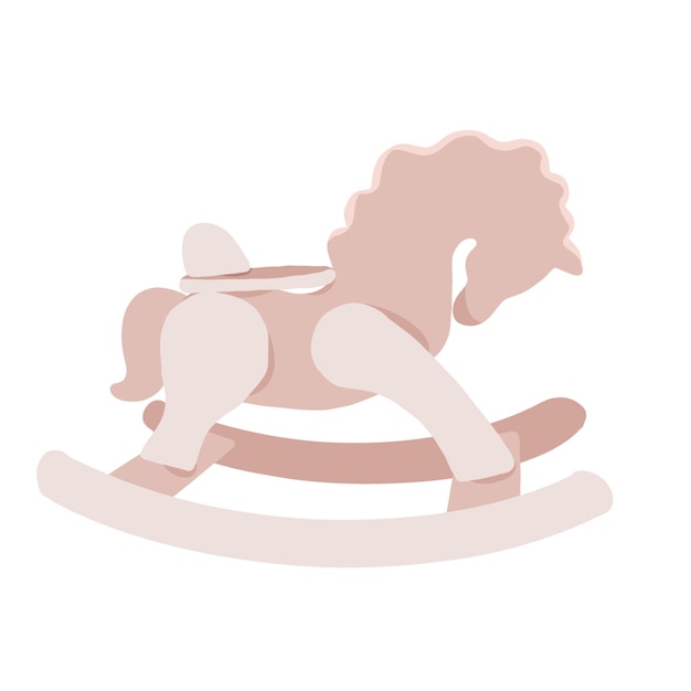 Vintage Rocking Horse in Pastel Tones | Jiffy Designs