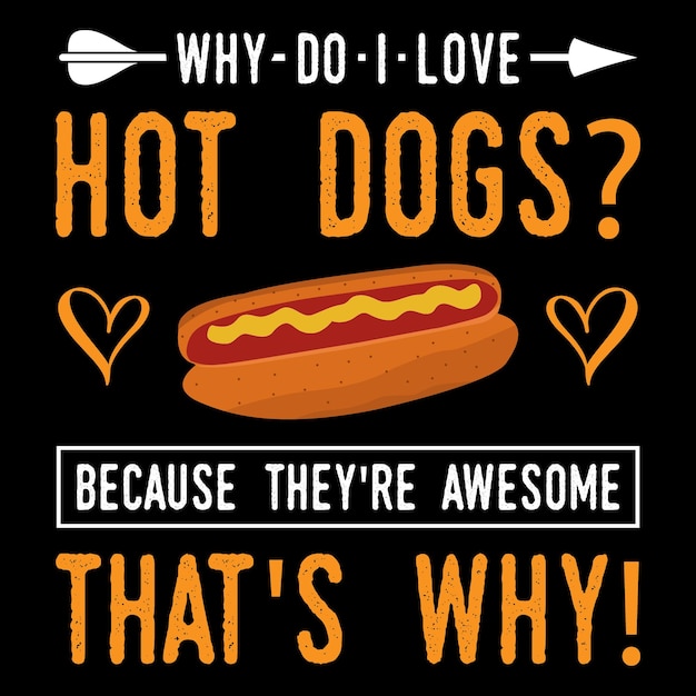Whimsical Hot Dog Appreciation with Playful Typography | Jiffy Designs