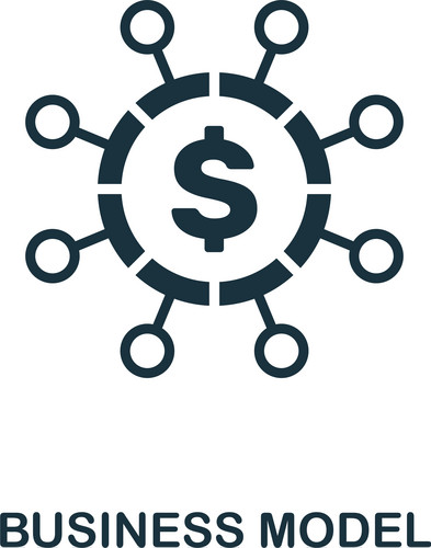 Business Model Icon. Creative Element Design From Fintech Technology ...
