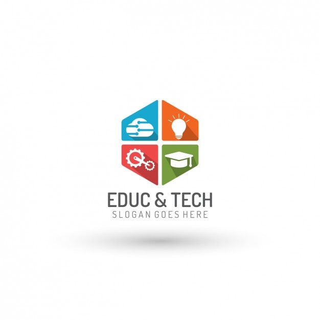 Education and Technology Icon with Colorful Cubes and Symbols | Jiffy ...