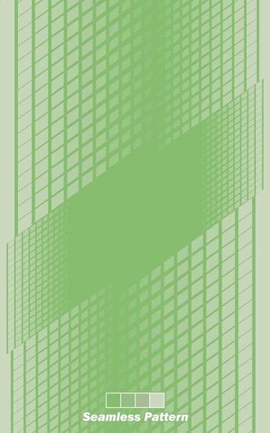 Verdant Grid: Interlocking Geometric Patterns in Shades of Green ...