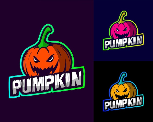 Vibrant Pumpkin Logos with Playful Jack-o'-lantern Designs | Jiffy Designs