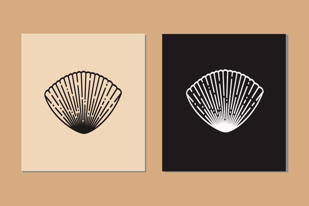 Minimalist Shell Motif Collection | Jiffy Designs