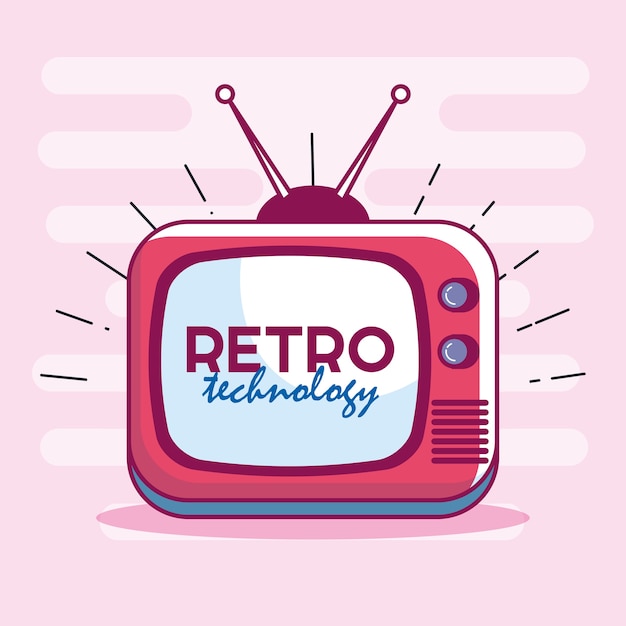 Retro Television with Vibrant Design | Jiffy Designs