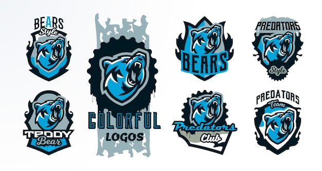Fierce and Vibrant Bear Logos for Sports Teams and Clubs | Jiffy Designs