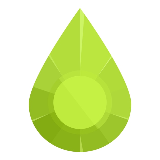 Vibrant Green Teardrop Graphic Element | Jiffy Designs