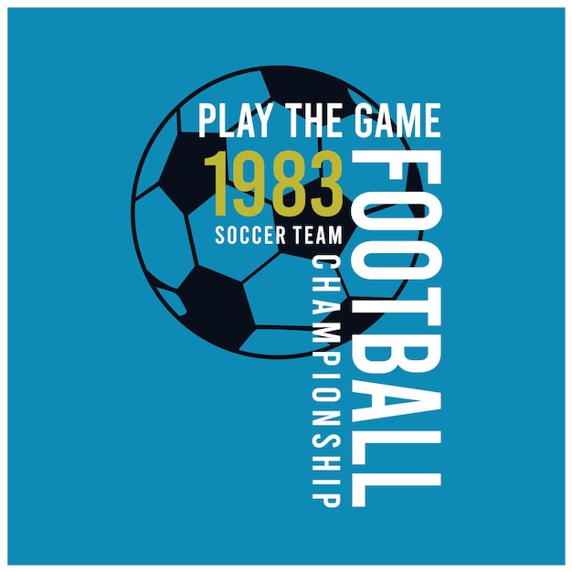 Vintage 1983 Soccer Team Logo Design with Ball | Jiffy Designs