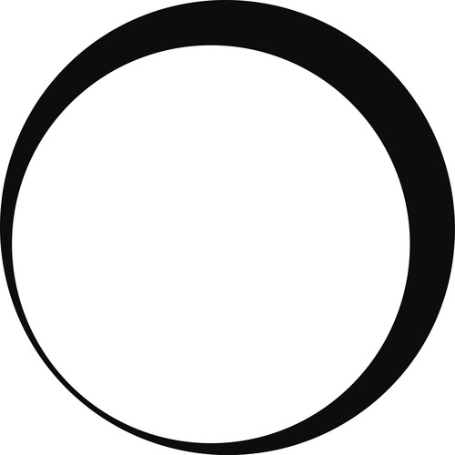 Circle Contour Isolated On White. Simple | Jiffy Designs