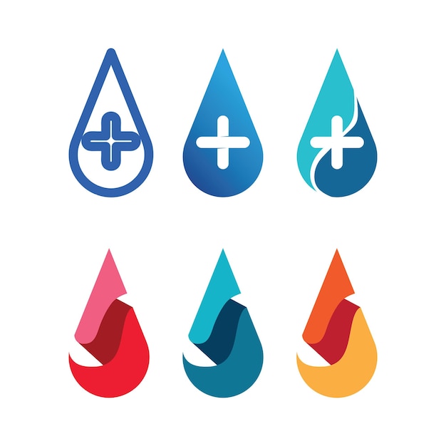 Vibrant Religious Cross Emblem Collection in Teardrop Shapes | Jiffy ...