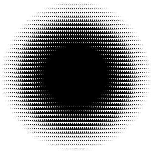 Halftone Element. Abstract Geometric Graphic With Half-Tone Pattern ...