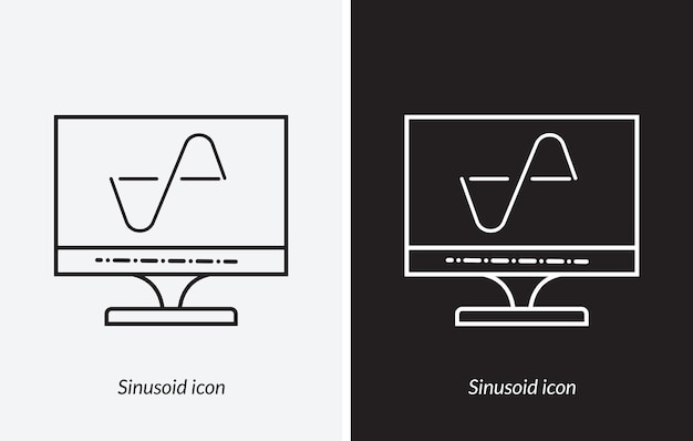 Minimalist Sinusoidal Wave Graphic in Black and White | Jiffy Designs