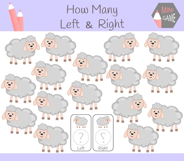 Counting Sheep: A Whimsical Left and Right Brain Game | Jiffy Designs
