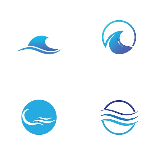 Vibrant Collection of Stylized Ocean Wave Logos and Icons | Jiffy Designs