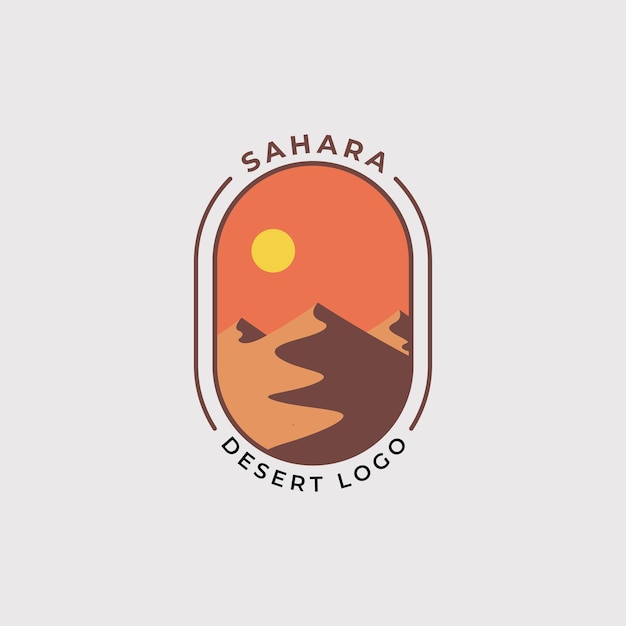 Vibrant Desert Landscape with Iconic Sahara Logo | Jiffy Designs
