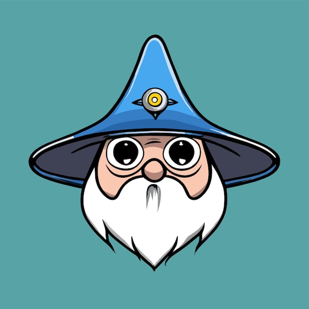 Whimsical Wizard with Enchanting Eye Symbol | Jiffy Designs