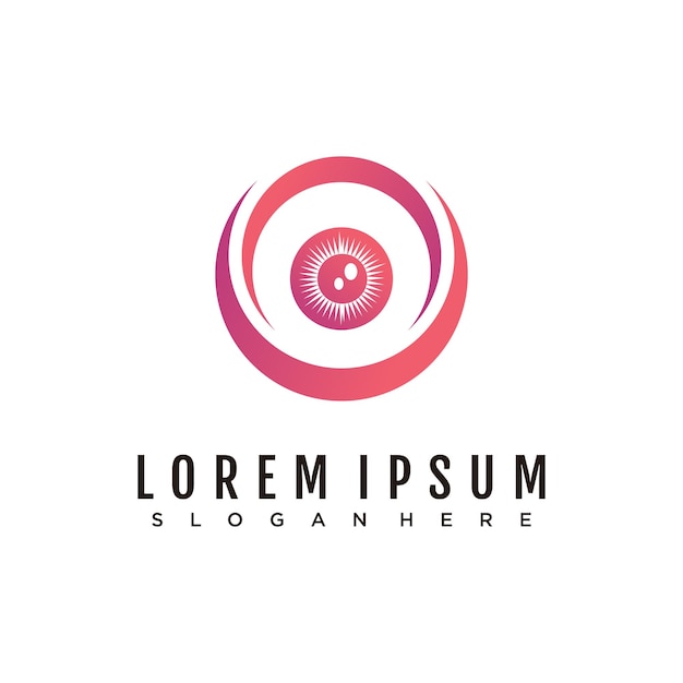Vibrant Concentric Circular Eye Logo Design | Jiffy Designs