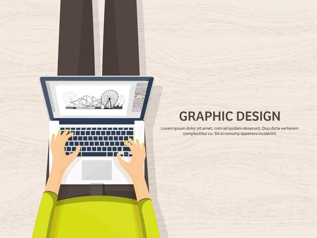 Graphic Design Workspace with Laptop and Sketching Tools | Jiffy Designs