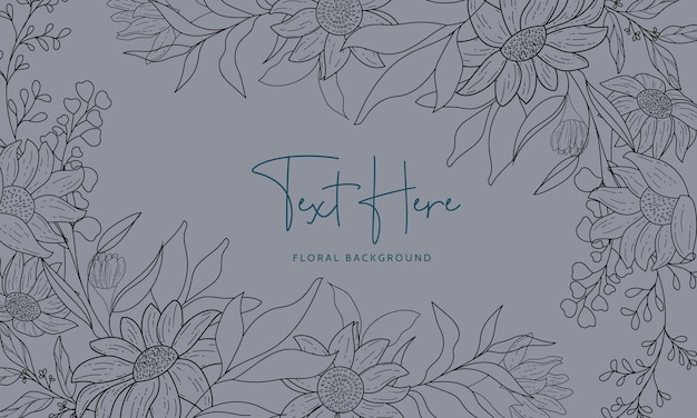 Elegant Gray Floral Background with Cursive Text Overlay | Jiffy Designs