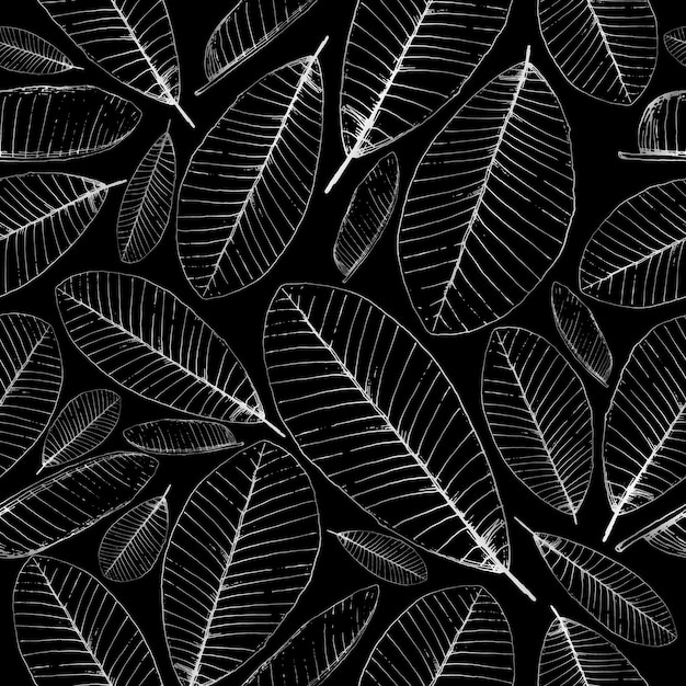 Intricate Black and White Leaf Pattern Design | Jiffy Designs