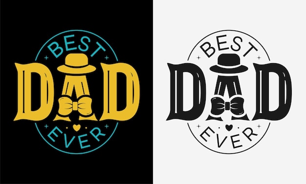 Vibrant 'Best Dad Ever' Graphic Design | Jiffy Designs