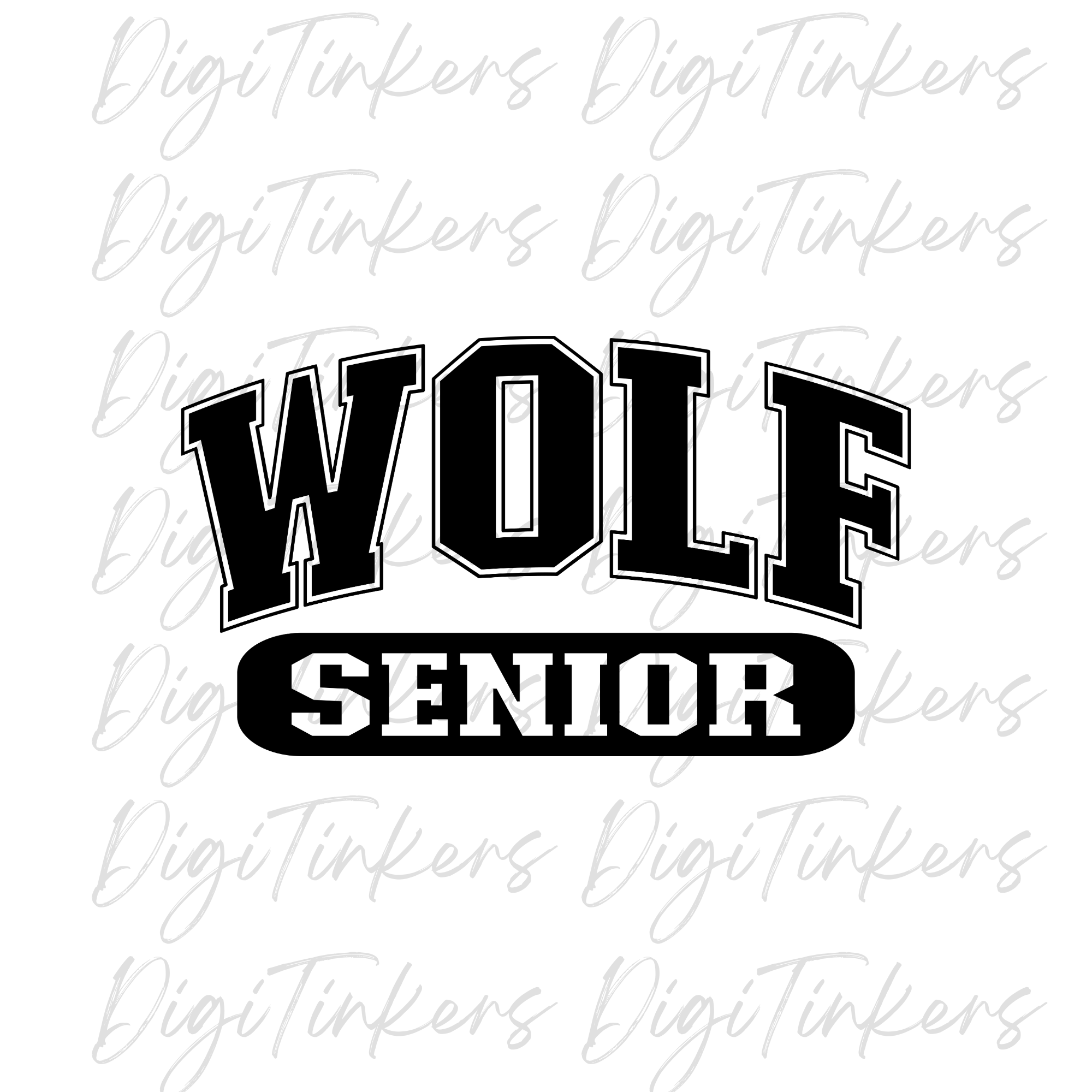 Collegiate Varsity Wolf Shirt Senior Night Graduation Gift, High School ...
