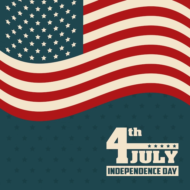 Patriotic American Flag Design for 4th of July | Jiffy Designs