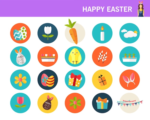 Vibrant Easter Collection of Iconic Symbols and Decorations | Jiffy Designs