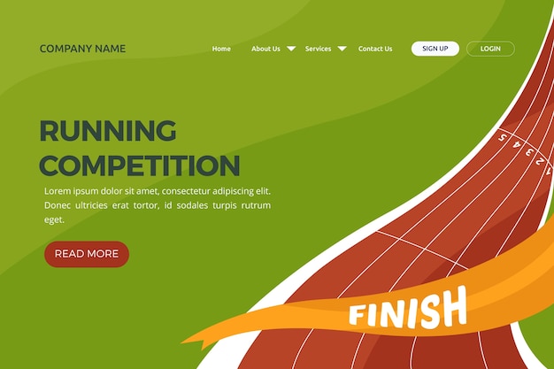 Energetic Running Competition on Vibrant Track | Jiffy Designs