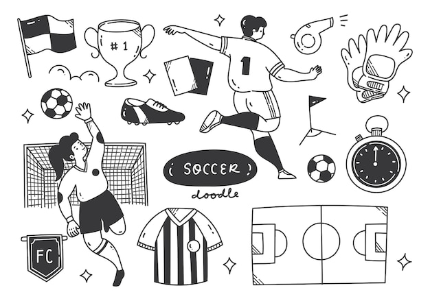 Vibrant Soccer Doodles Capturing the Thrill of the Game | Jiffy Designs
