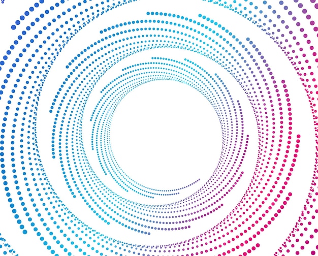 Concentric Dotted Rings in Cool and Warm Tones | Jiffy Designs