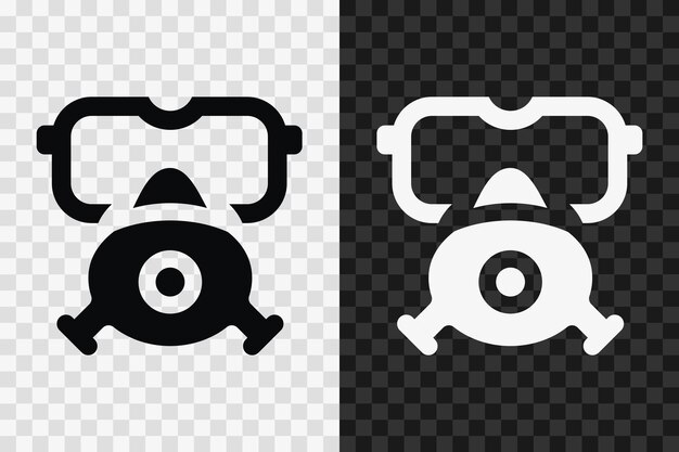 Striking Monochrome Mask with Circular Eye Motif | Jiffy Designs